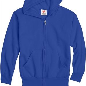 Hanes | Jackets & Coats | Hanes Royal Blue Zip Up Oversized Hoodie ...